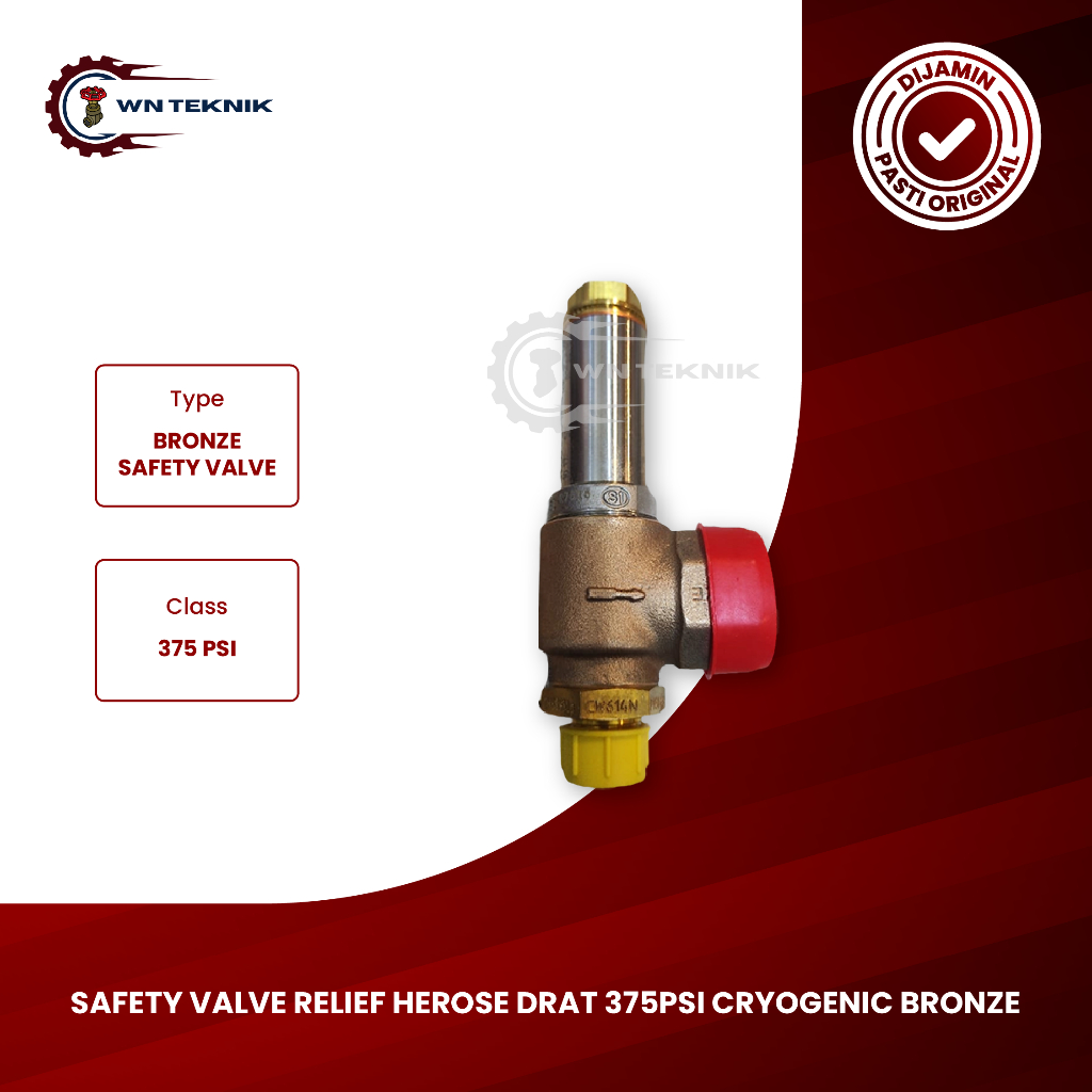 Jual SAFETY VALVE RELIEF HEROSE 06388 CRYOGENIC CC491K 375 PSI 1/2" x 1 ...