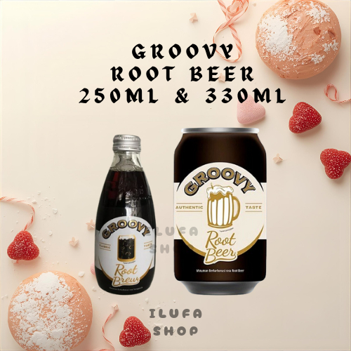 Jual GROOVY ROOT BEER BOTOL 250ML KALENG 330ML | Shopee Indonesia