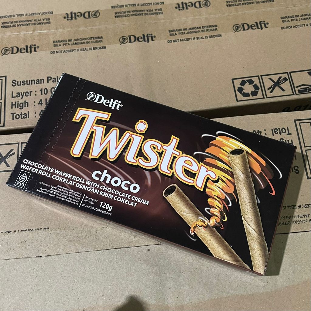 Jual TWISTER CHOCOLATE 1 PC 120 GRAM / COKLAT WAFER | Shopee Indonesia