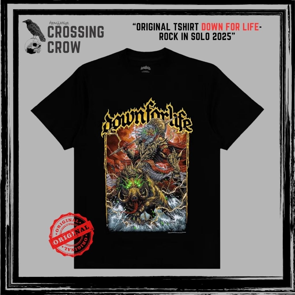 Jual T-shirt Down For Life Original Artikel Rock in Solo 2025 Ekslusif ...
