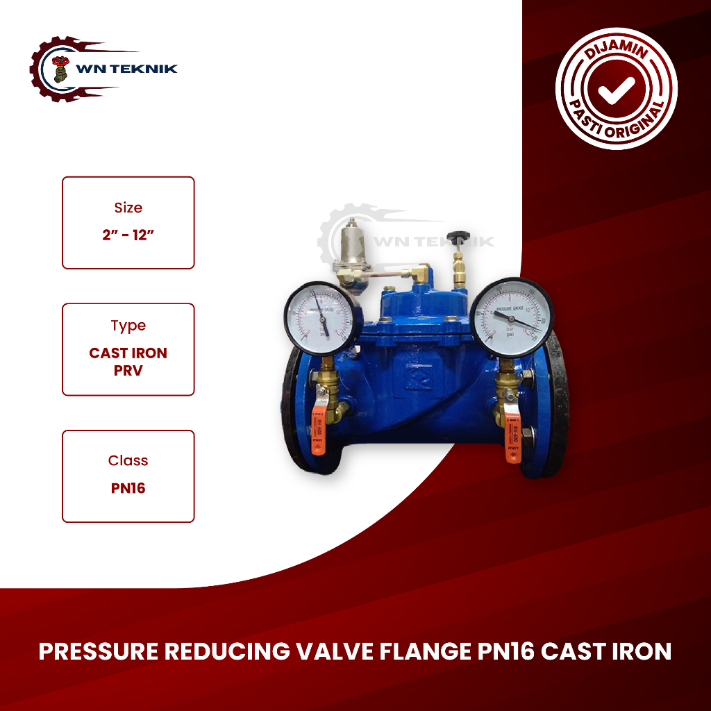 Jual PRESSURE REDUCING VALVE (PRV) 8" INCH FLANGE PN16 CAST IRON ...