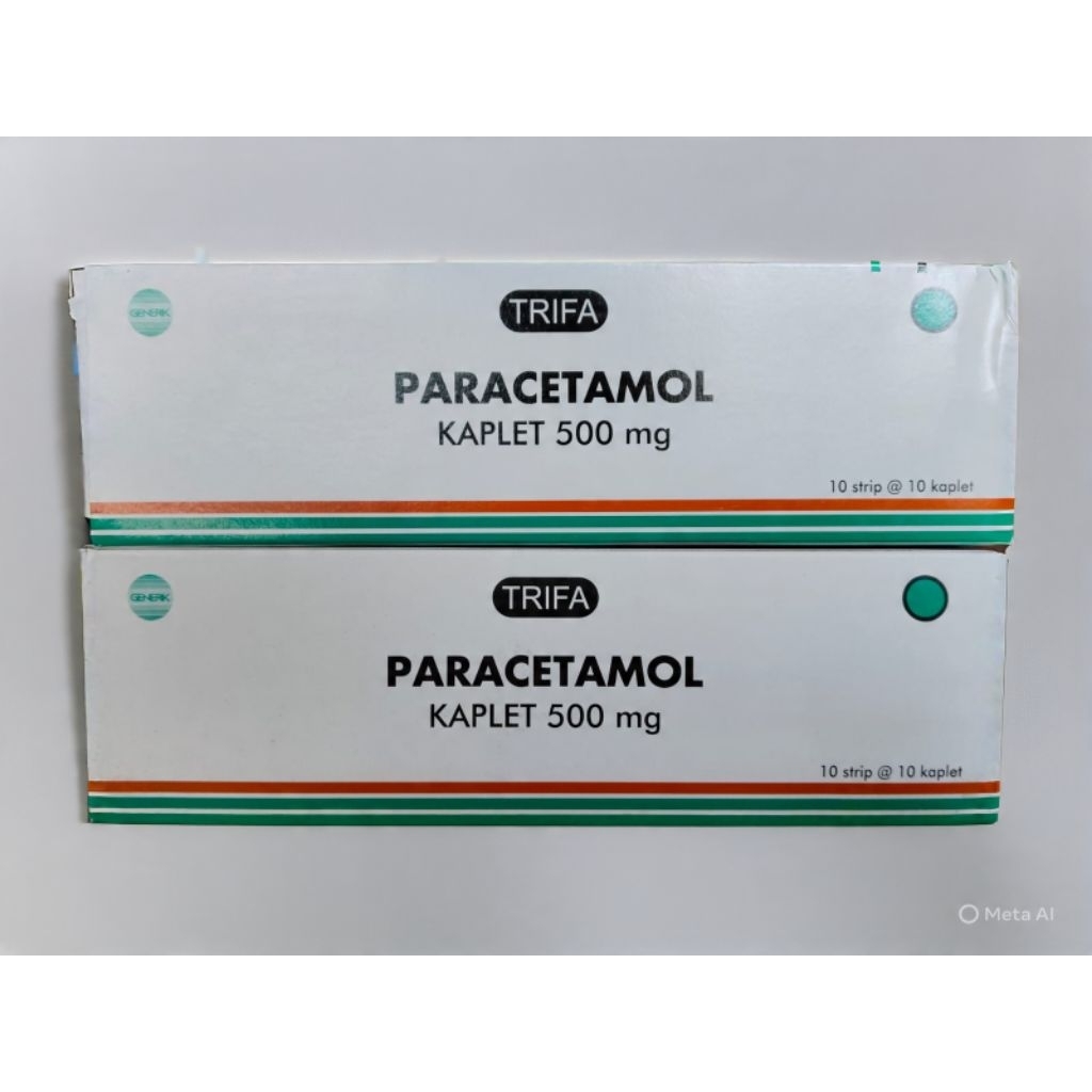 Jual PARACETAMOL 500 MG BOX ISI 100 TAB TRIFA EXP 2027 | Shopee Indonesia