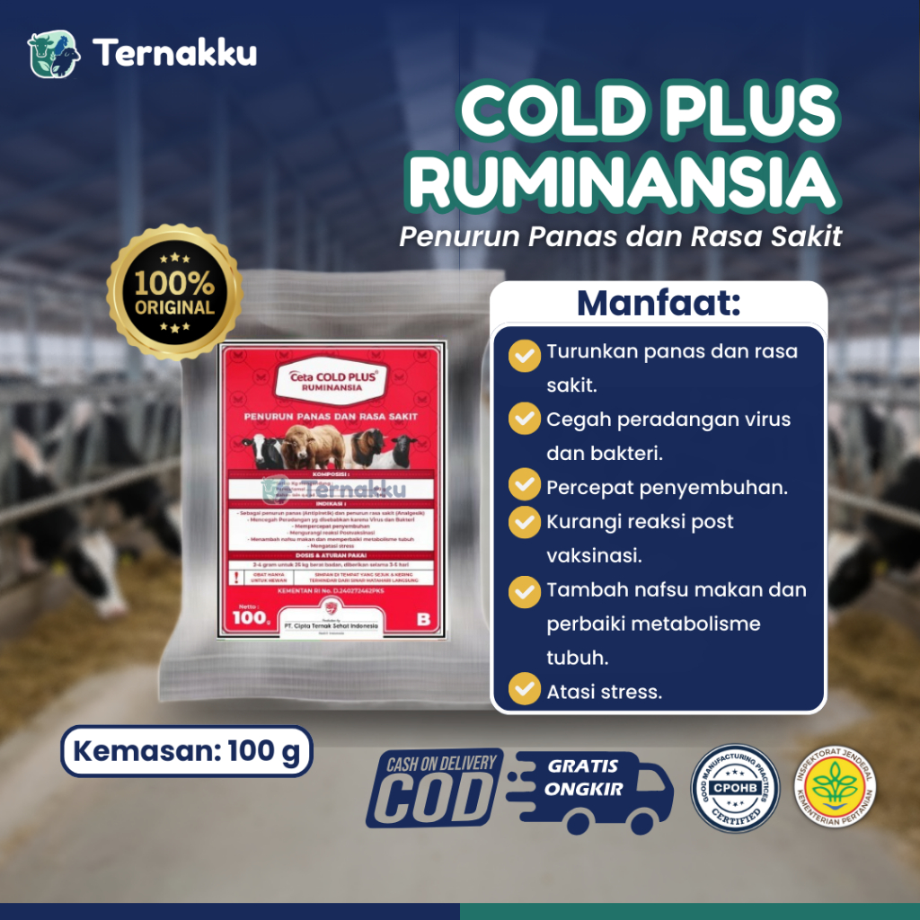 Jual Ceta Cold Plus Ruminansia 100 g - Penurun Panas dan Rasa Sakit ...