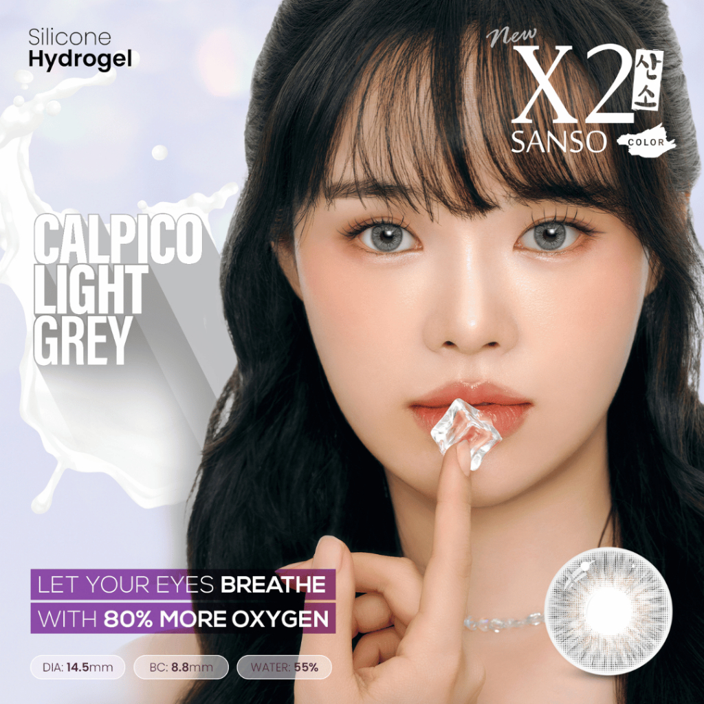 Jual SOFTLENS NEW X2 SANSO COLOR CALPICO LIGHT GREY | SOFLENS X2 ...