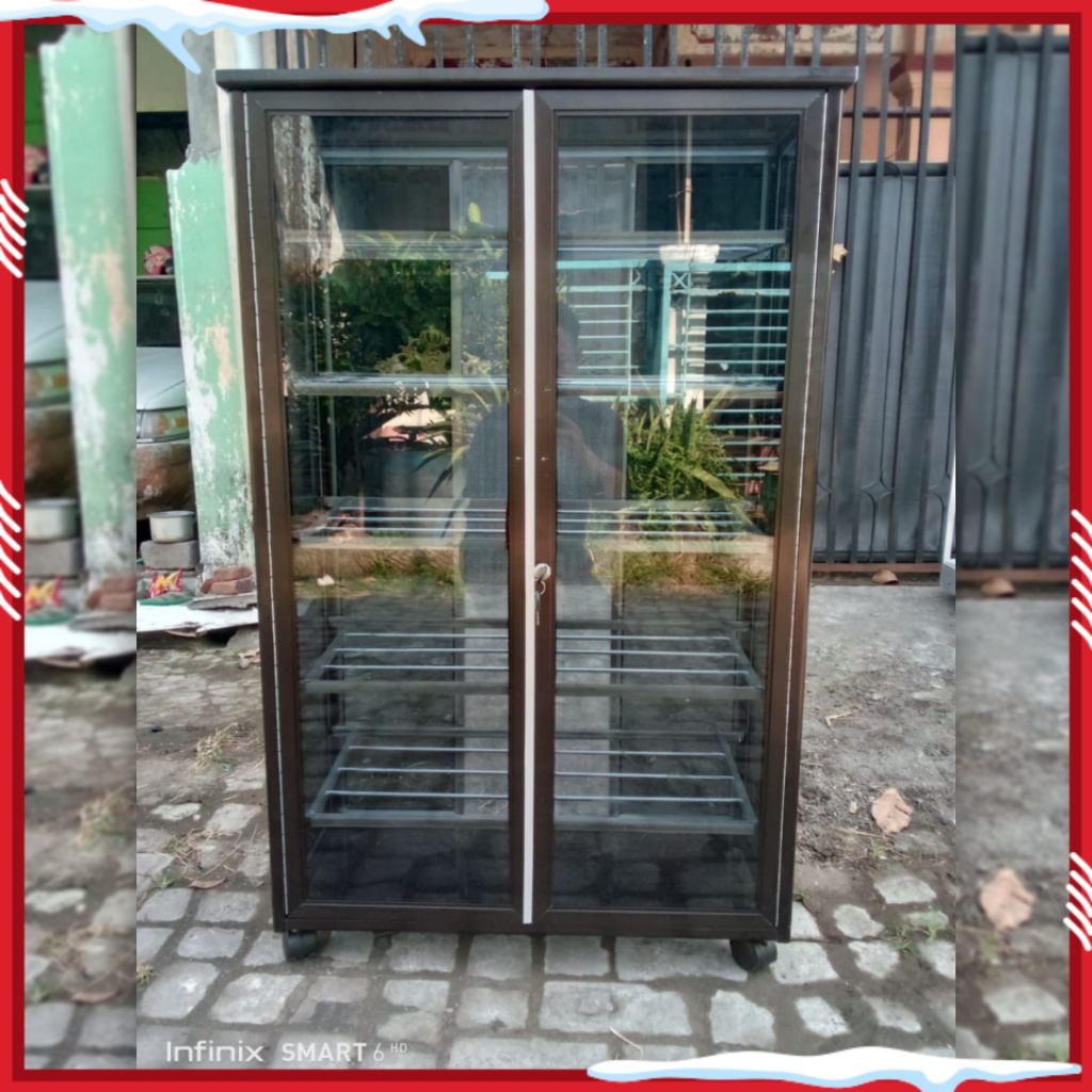 Jual Rak Sepatu T120cm // Roda, Kaki, Sliding // 5 Sap 6 Ruang ...