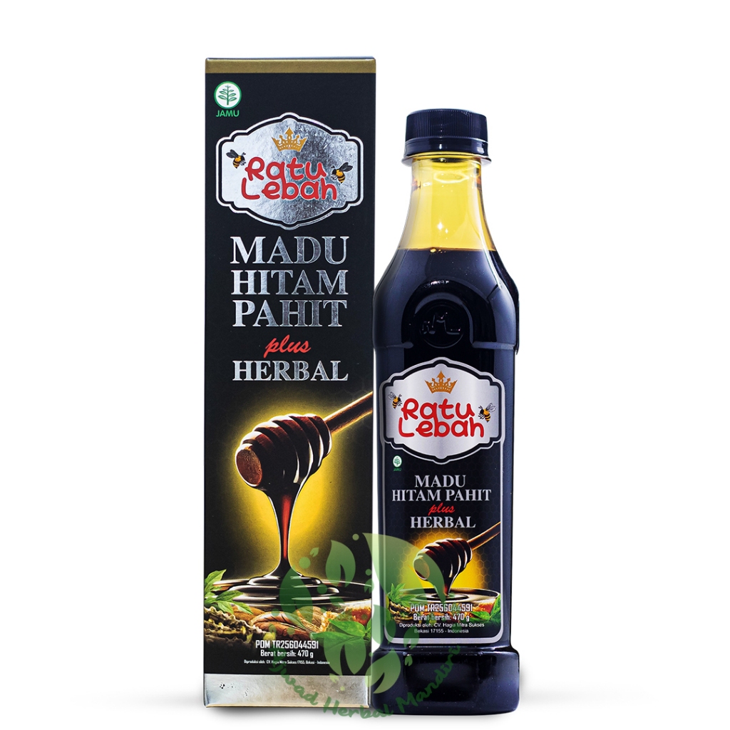 Jual Madu Hitam Pahit Plus Propolis Ratu Lebah 470gr - Obat Diabetes ...