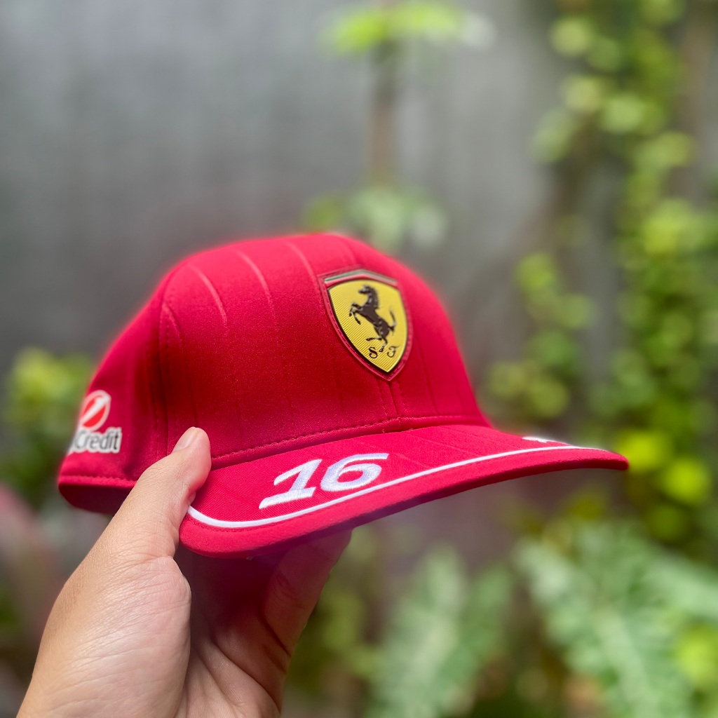 Jual Topi Charles Leclerc Ferrari 2025 Caps F1, Formula 1 Original PUMA ...