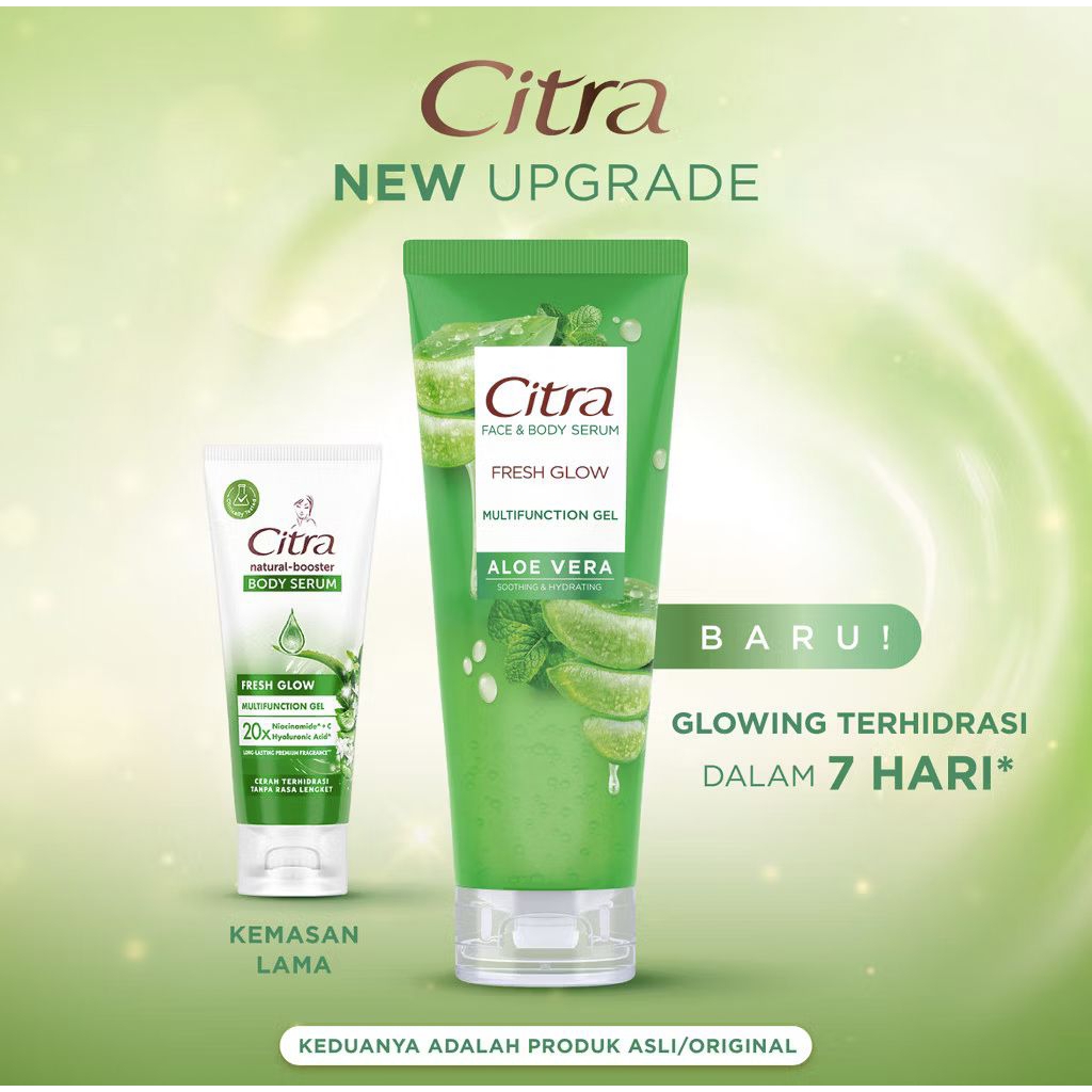 Jual CITRA FACE & BODY SERUM Fresh Glow 180ml | Shopee Indonesia