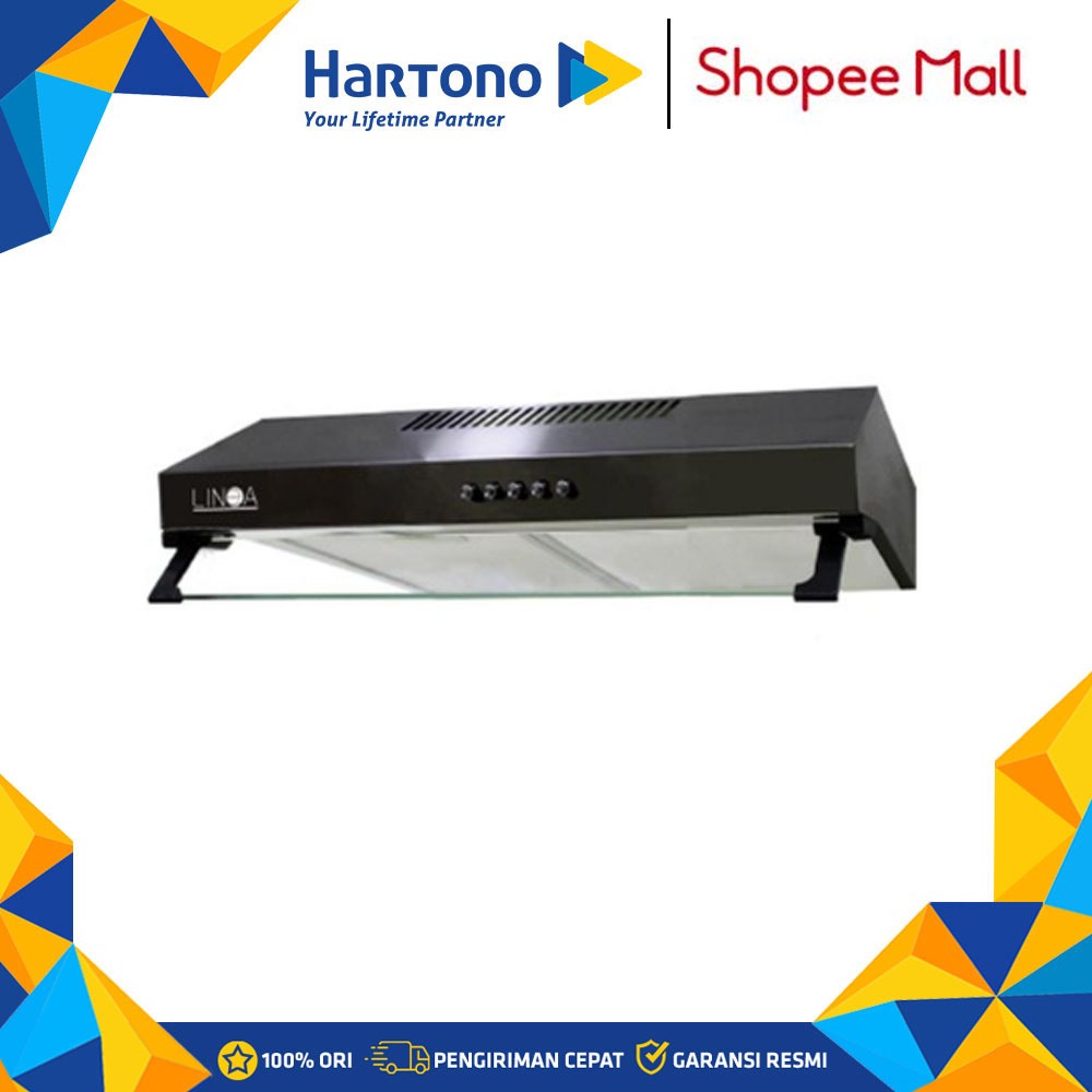 Jual LINEA SLIM LINE HOOD 60cm - LSH601BLACK_ / LSH 601 BLACK | Shopee ...