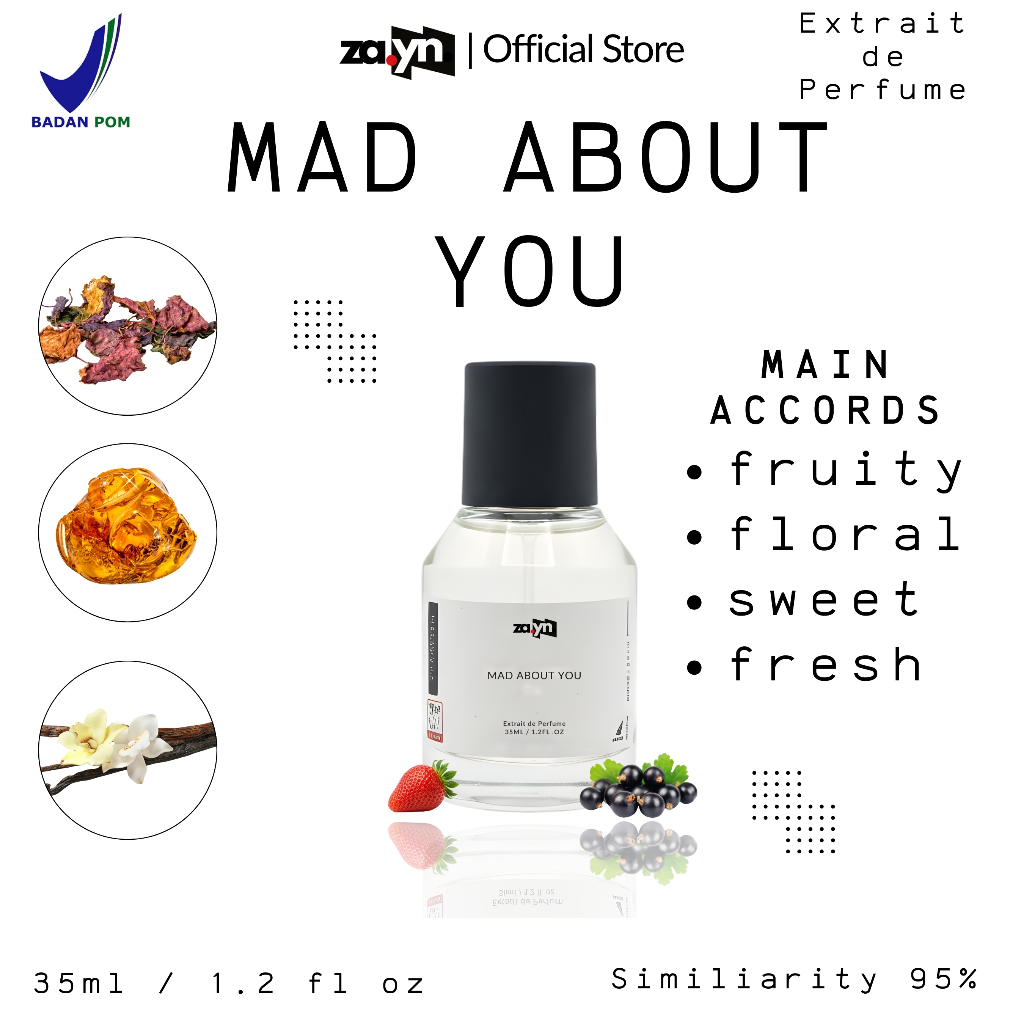 Jual Mad About You BW Dupe by Zayn Official Parfum Wanita Extrait de ...
