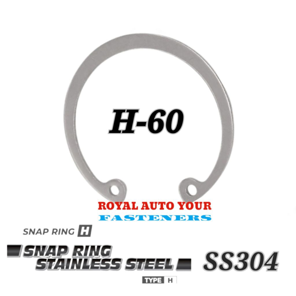 Jual SS304 SNAP RING STAINLESS H60 INTERNAL CIRCLIP - SNAPRING TYPE H ...