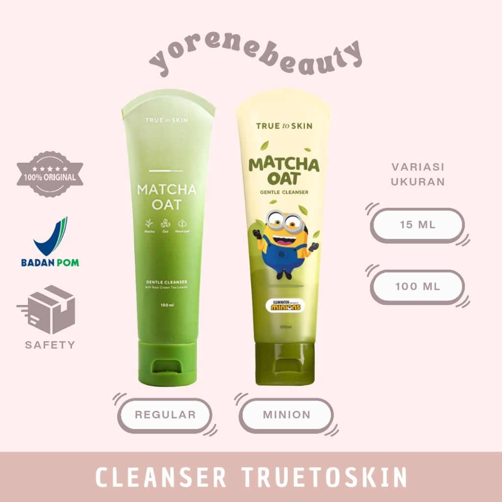 Jual [MINIONS EDITION] True to Skin Matcha Out Gentle Cleanser 100 ml ...