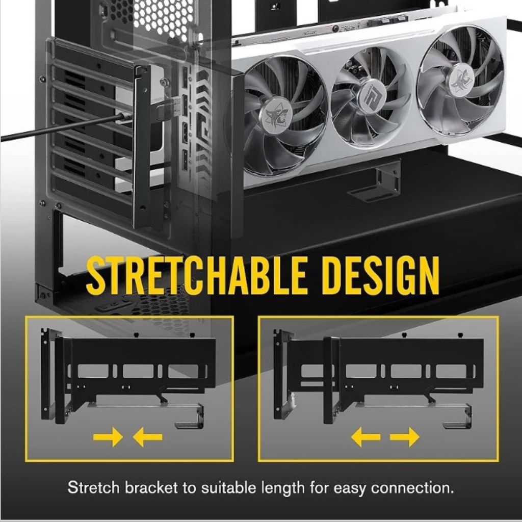 Jual EZDIY-FAB Vertical PCIe 4.0 GPU Mount Bracket Graphic Card Holder ...
