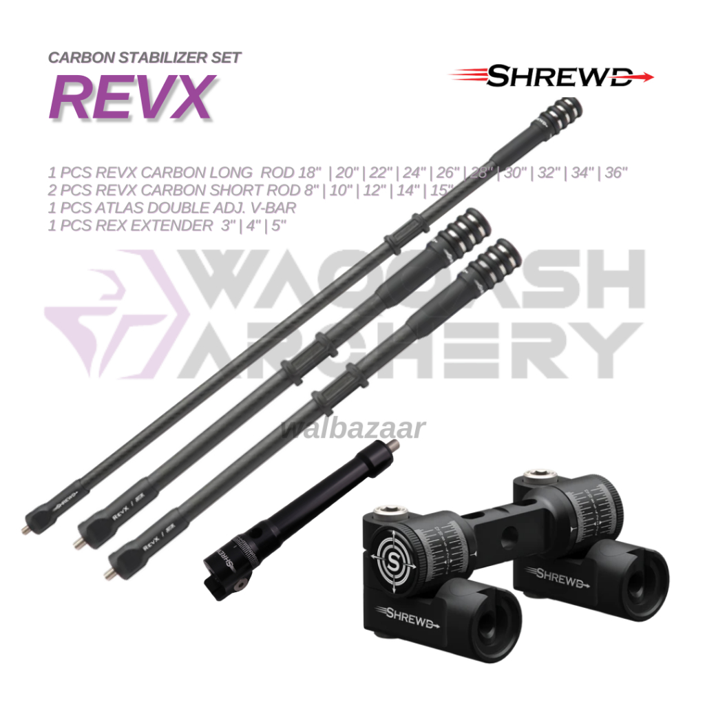 Jual SHREWD REVX STABILIZER SET Recurve Standar Bow Original | Shopee ...