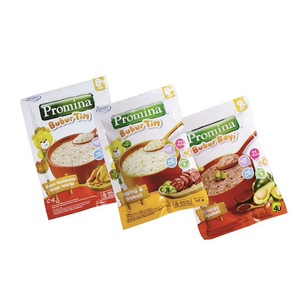 Jual promina bubur tim sachet 20gr (per 5 pcs) | Shopee Indonesia