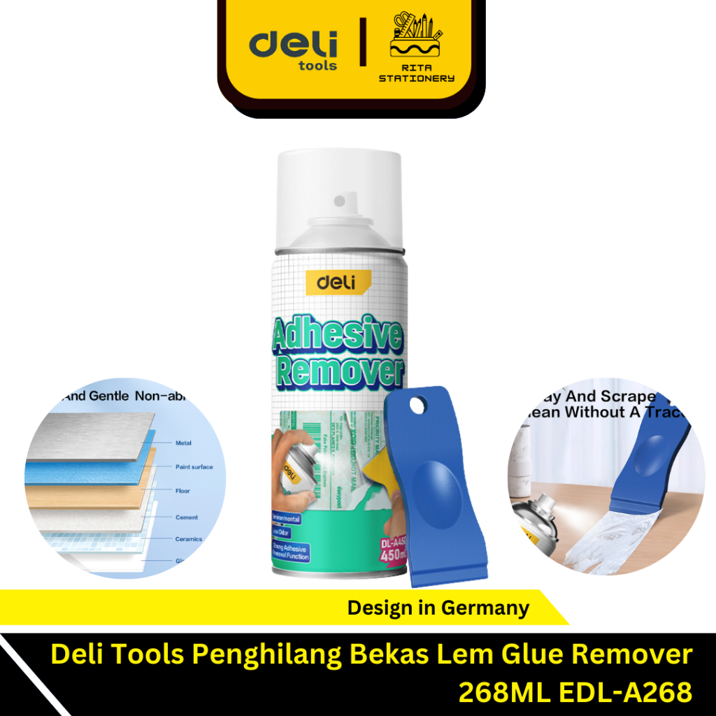 Jual Deli Glue Remover Spray/ Semprotan Pembersih Lem/Stiker 268ml ...