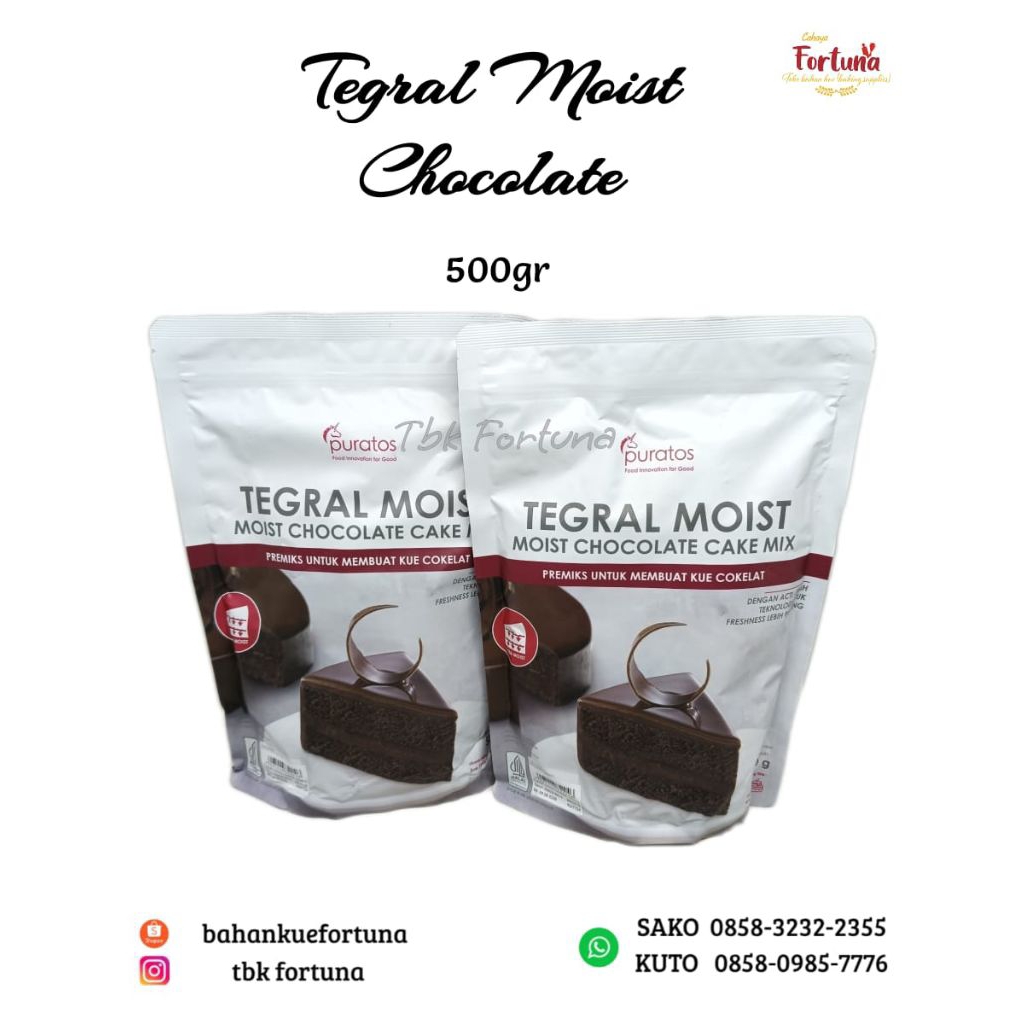 Jual Tegral Moist Chocolate Mix 500gr(1pcs) | Shopee Indonesia