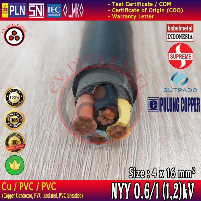 Jual Kabel NYY 4x16 mm2 KABELMETAL (KMI)/ SUPREME/ SUTRADO / PULUNG /4 ...