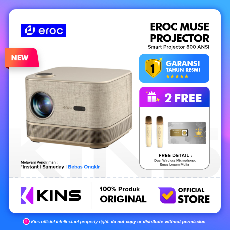 Jual Eroc Muse All-in-One Smart Projector Karaoke System - Smart TV ...