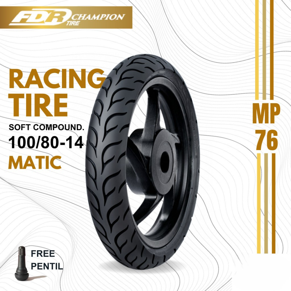 Jual Ban MP76 100/80-14 Ban Luar Tubeless FDR MP 76 100/80-14 Ring 14 ...