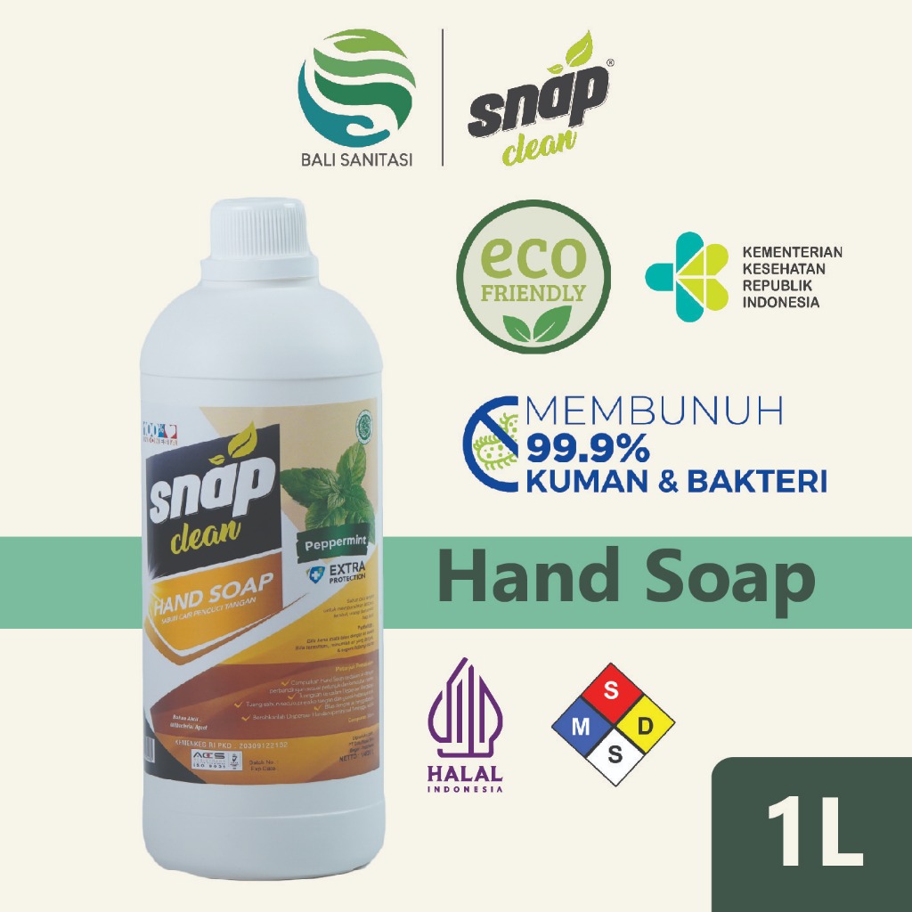 Jual SNAP CLEAN Hand Soap Sabun Cuci Tangan 1L | Shopee Indonesia