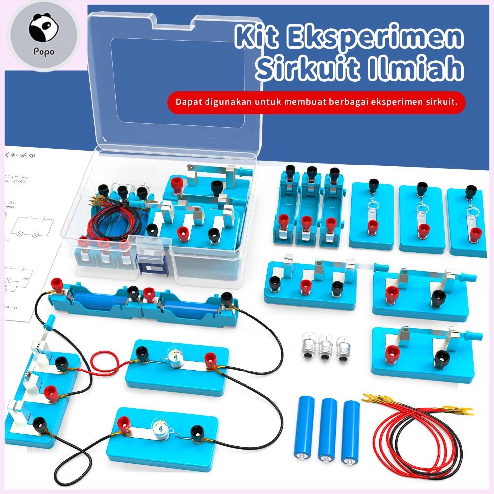 Jual 23pcs Sirkuit Elektrik Set Seri Paralel Science Set Percobaan ...