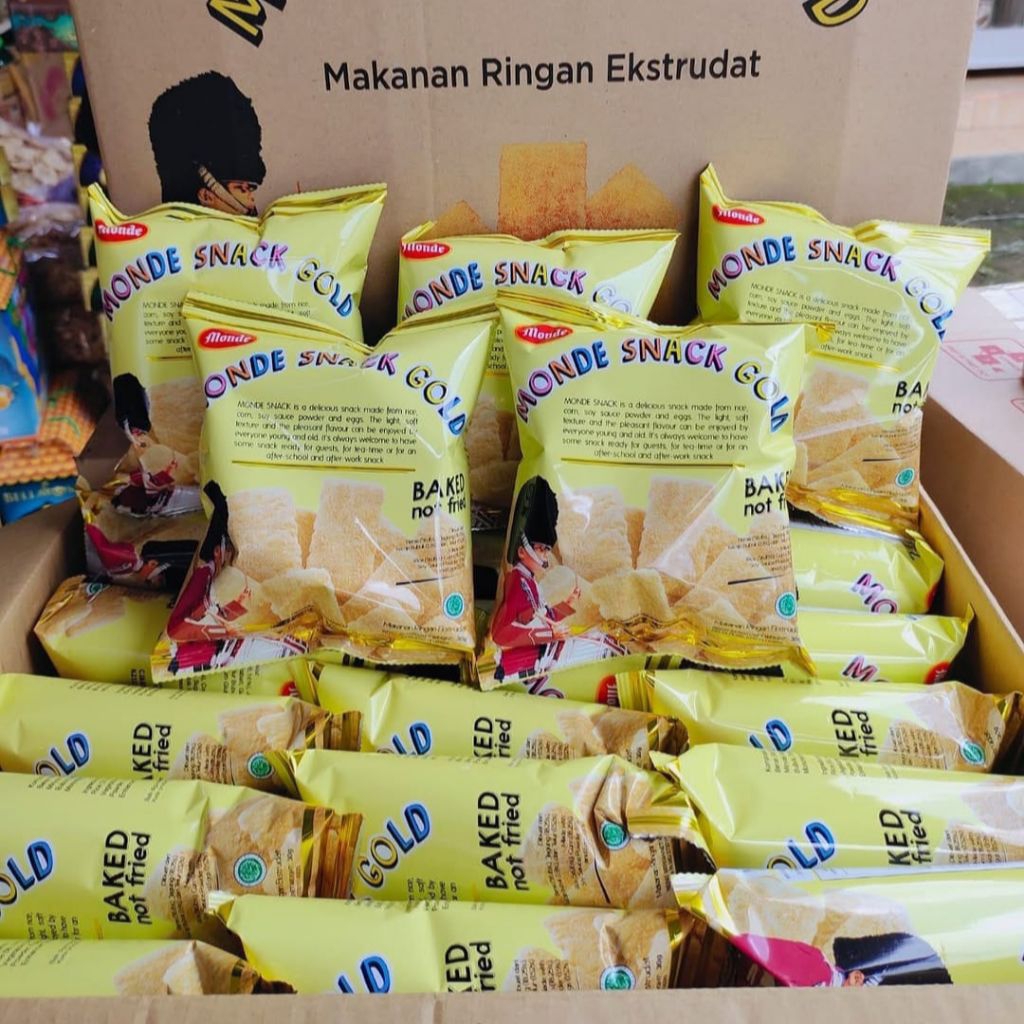 Jual Jajanan Monde Snack Gold 30g monde Serena Snake enak jagung nissin ...