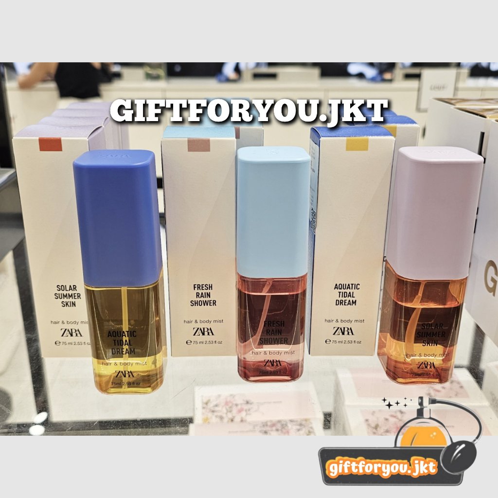 Jual Hair & Body Mist Zara : Solar Summer Skin / Fresh Rain Shower ...