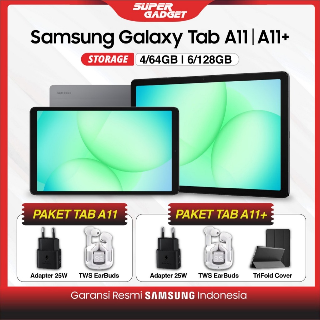 Jual Samsung Galaxy Tab A11 A11+ Wifi 4G 4/64 GB 6/128 GB 4GB 64GB ...