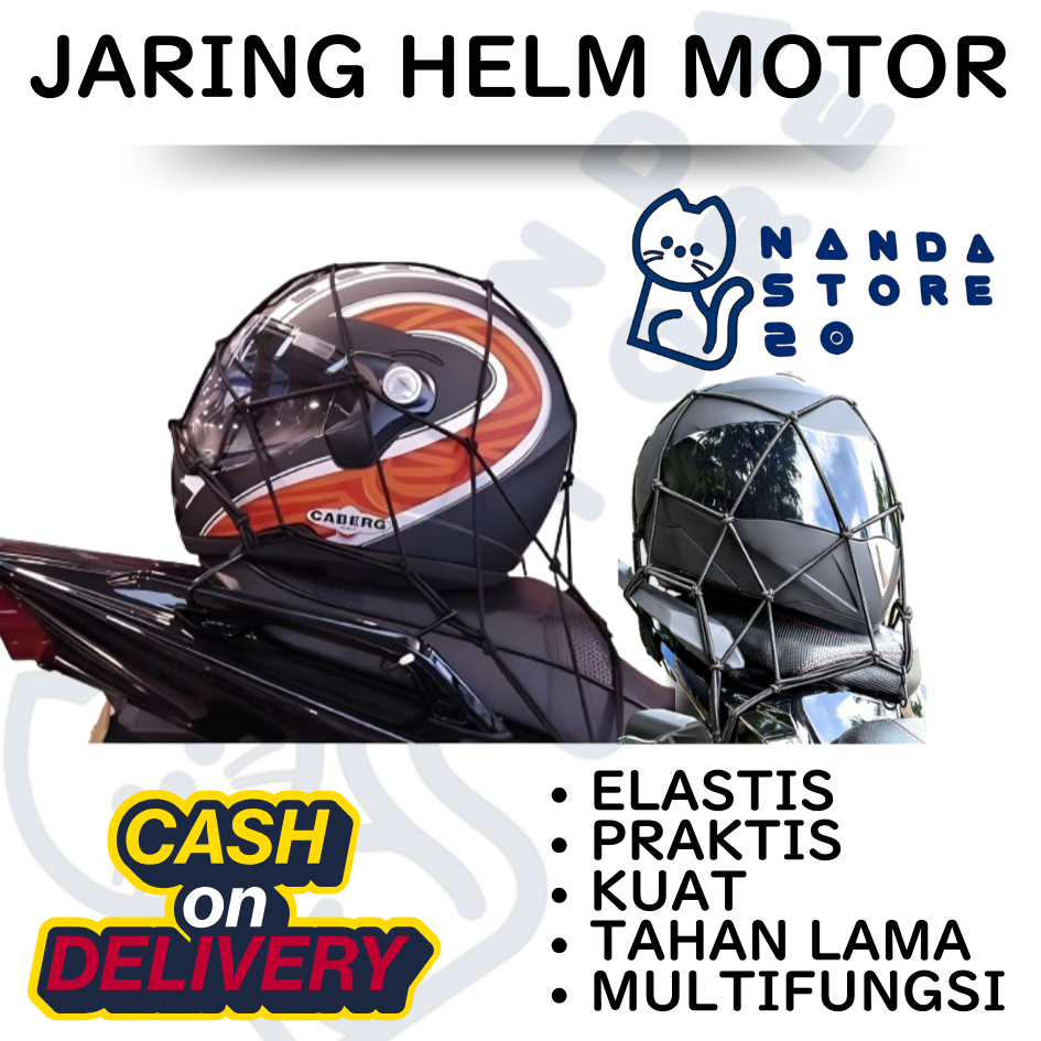 Jual Tali Pengikat Jaring Helm Barang Bagasi Motor Sepeda Helmet ...