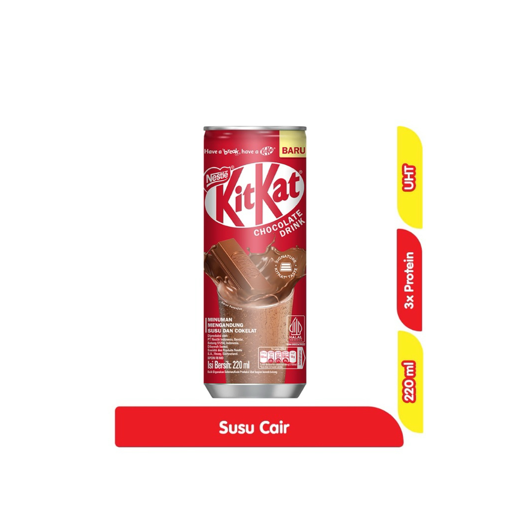 Jual KITKAT RTD CHOCOLATE DRINK CAN 220ml | Shopee Indonesia
