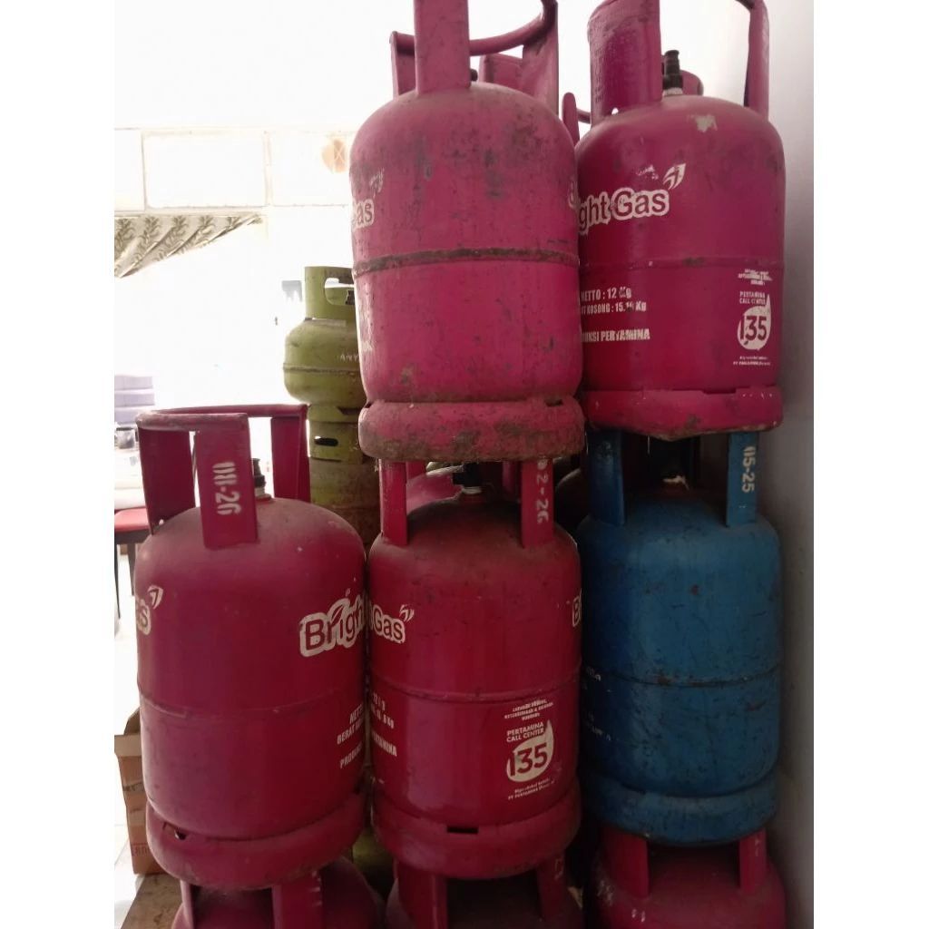 Jual Tabung Gas 12 Kg Kosong (Warna Pink) - Tabung Bright Gas 12 Kg ...