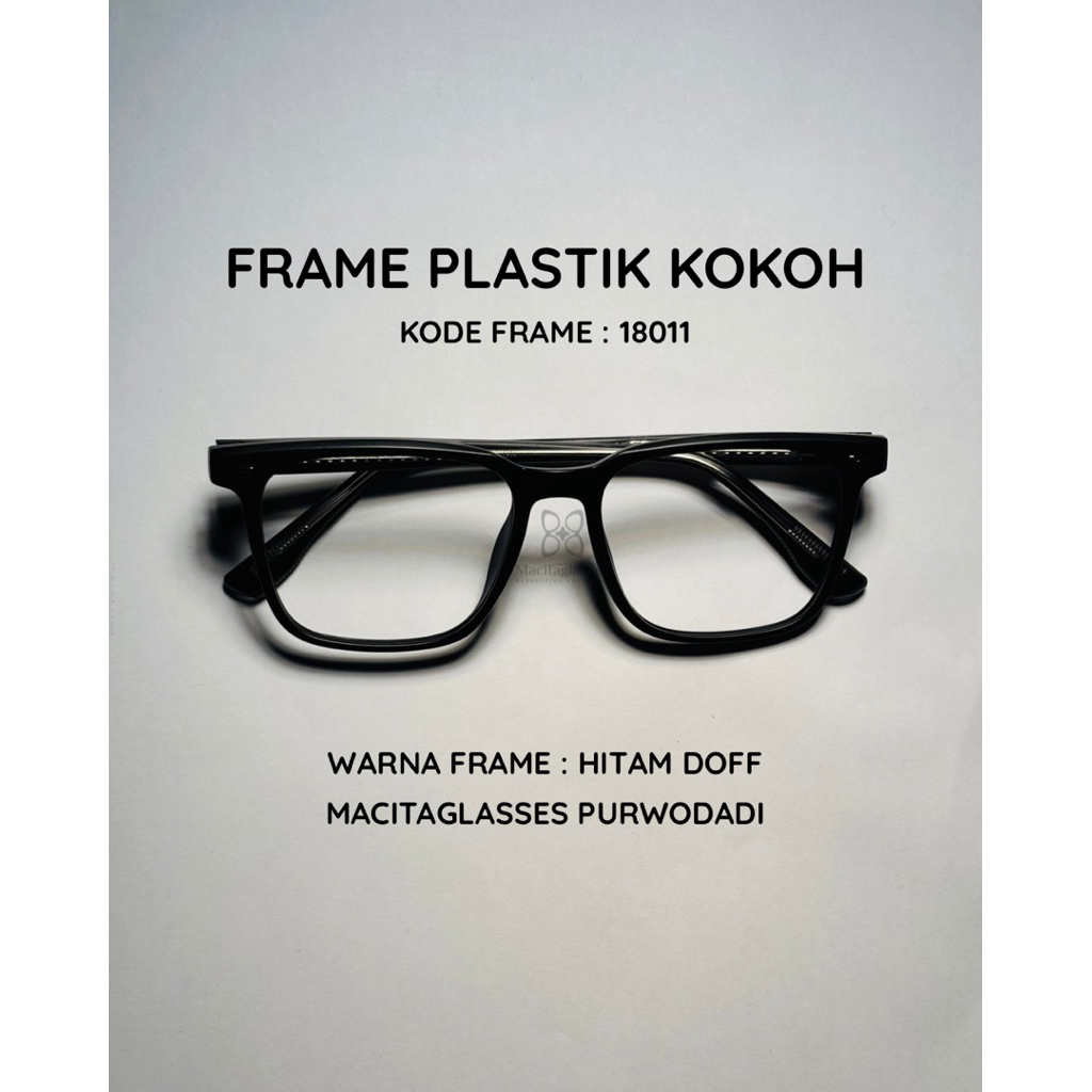 Jual Macitaglasses - Frame Petak Plastik Kokoh 18011 | Shopee Indonesia