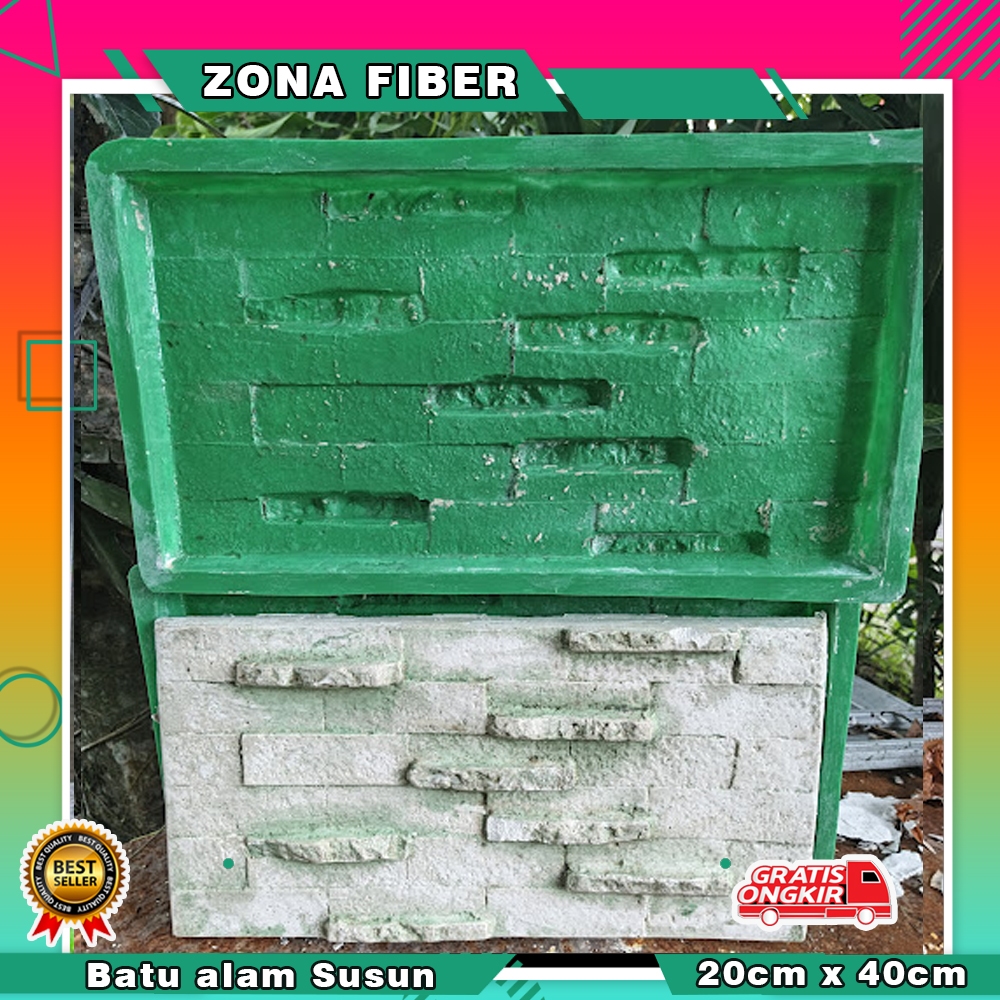 Jual Cetakan Batu Alam Dinding Fiber Tebal | Cetakan Fiber Batu Alam ...