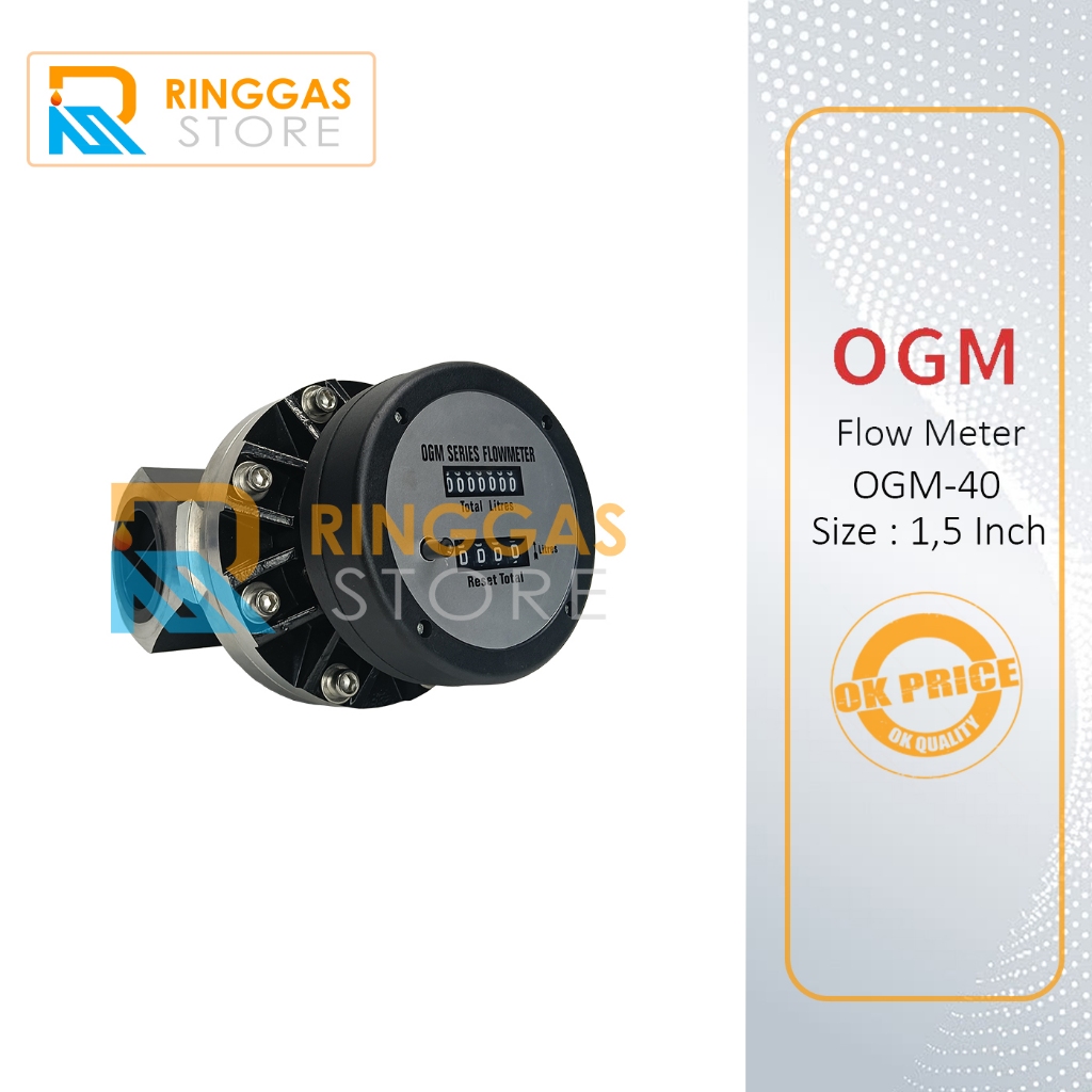 Jual FLOW METER OVAL GEAR OMG-40A, Jual FLOW METER OGM Size 1,5 inch ...
