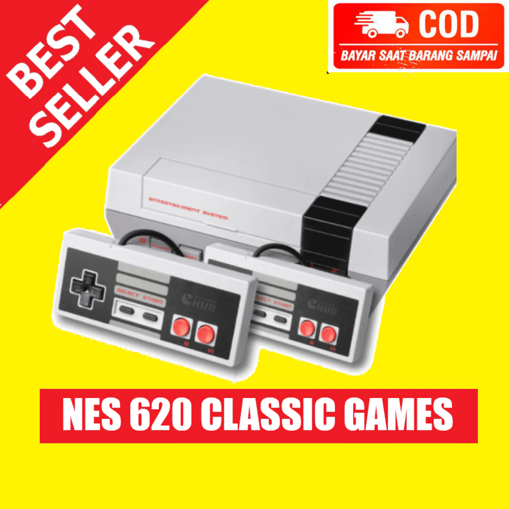 Jual NES 620 Nintend Clone Game Retro Classic Mini Built in 620 Games ...