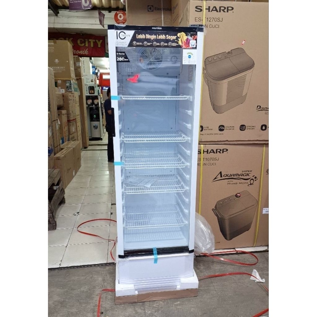 Jual Polytron showcase 280 Liter SCN 280 5Rak / SCN 220 4 Rak | Shopee ...