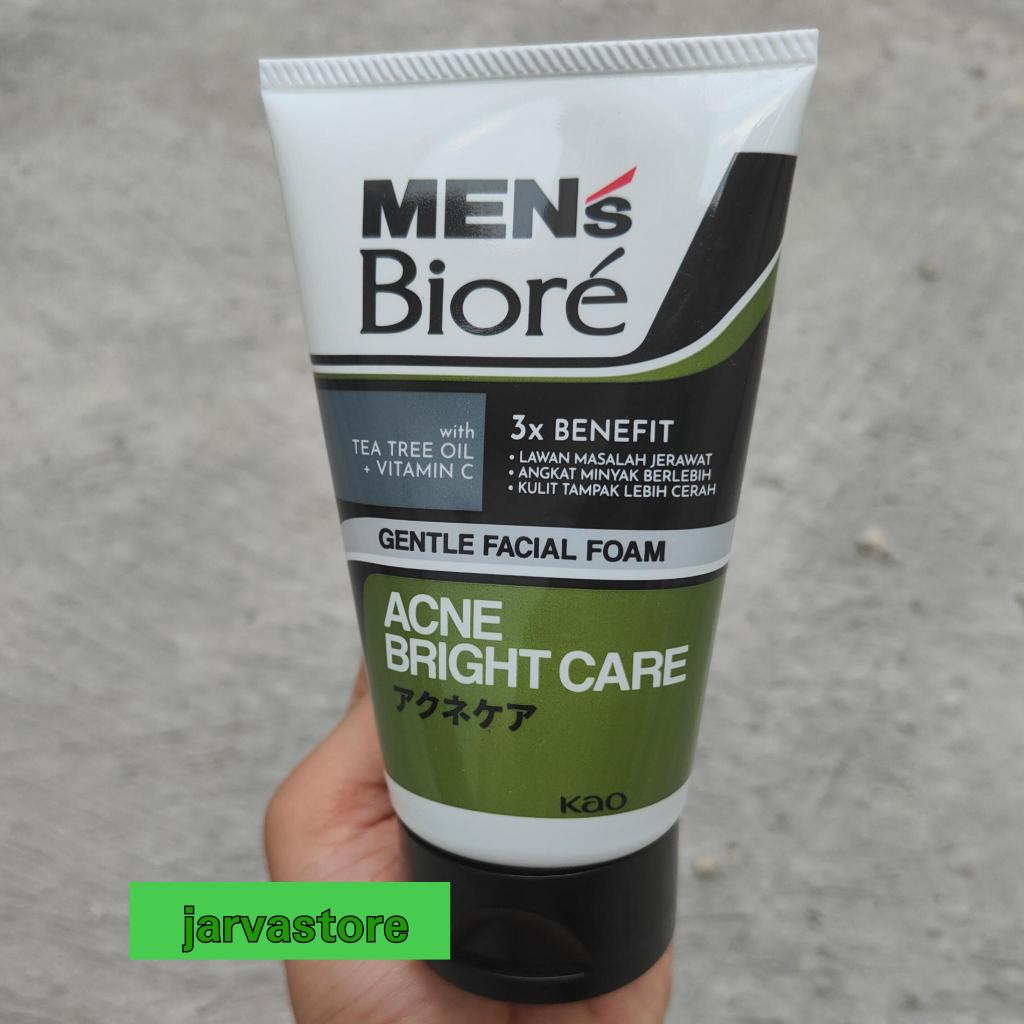 Jual Men's Biore Acne Bright Care Facial Foam Non-Scrub [100 g ...