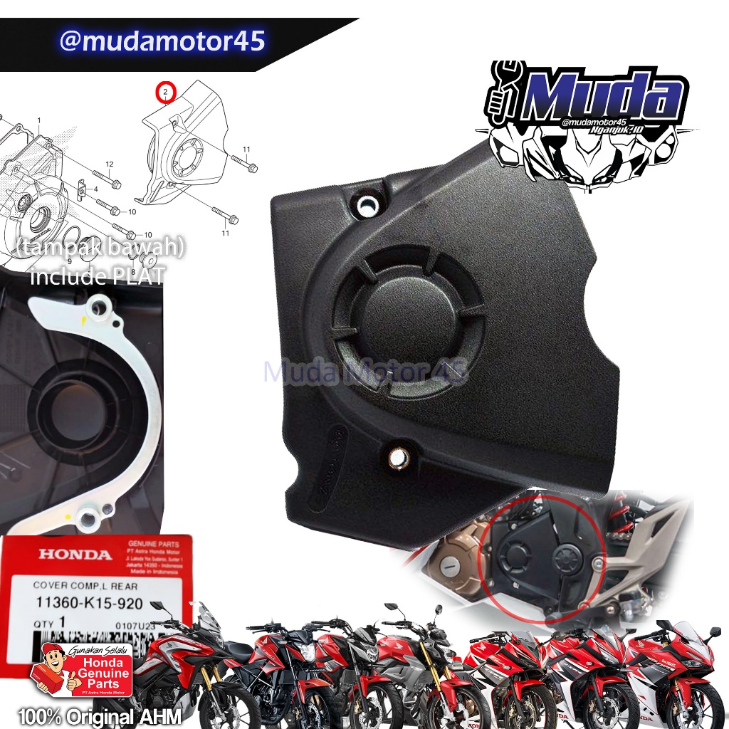 Jual TUTUP GIR SET PLAT DEPAN NEW CB150R CBR150R LED CB150X CB CBR CBX ...