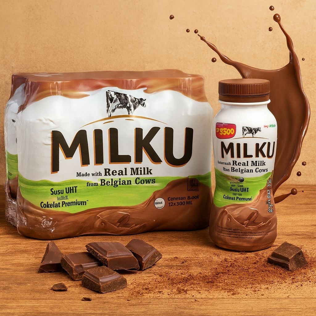 Jual Susu Milku Botol 200ml 1 Pack Isi 12 Pcs – Varian Rasa Lengkap ...