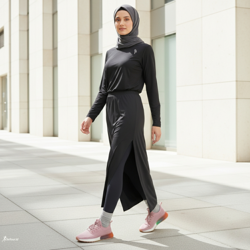 Jual Legging Rok Panjang Wanita Muslimah Celana Rok Syar’i Senam Yoga ...