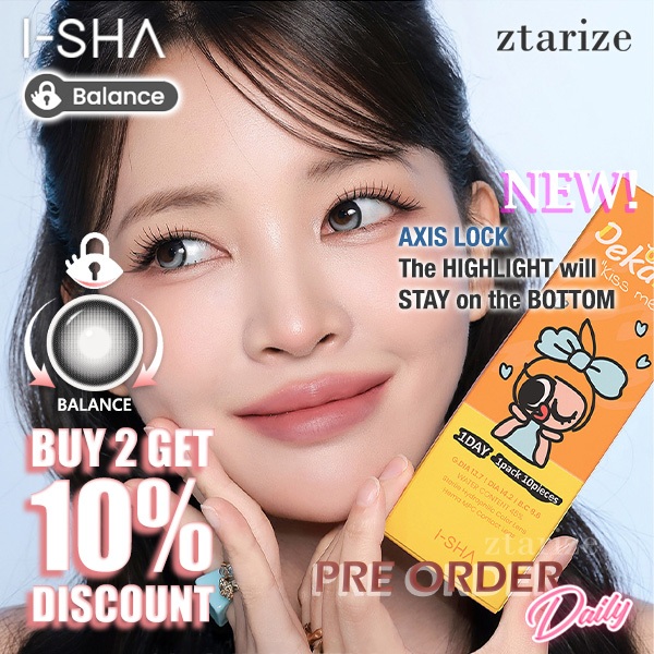 Jual ztarize - Pre Order - I-SHA 1 Day Soft Contact Lens 1 Box 10P ISHA ...
