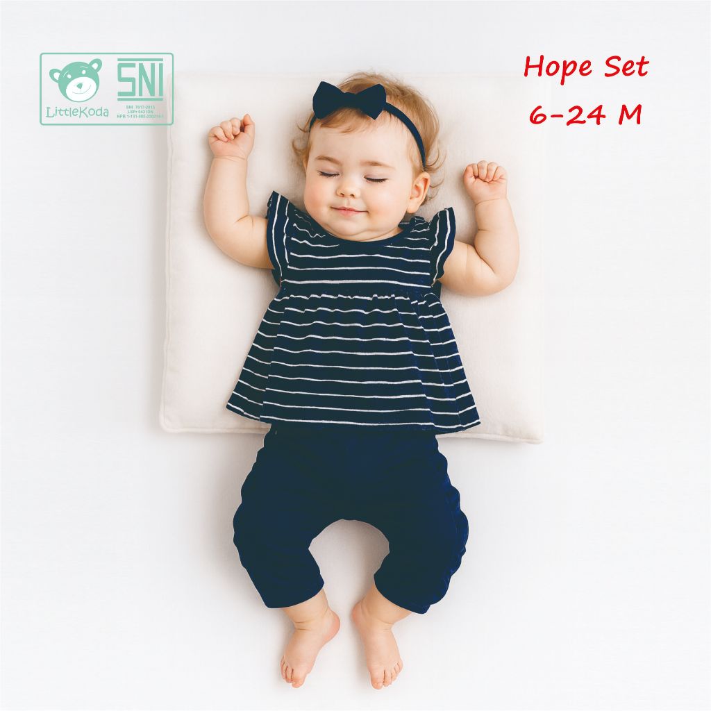 Jual Little Koda Hope Set Bayi Anak Perempuan Free Headband 6-24 Bulan ...