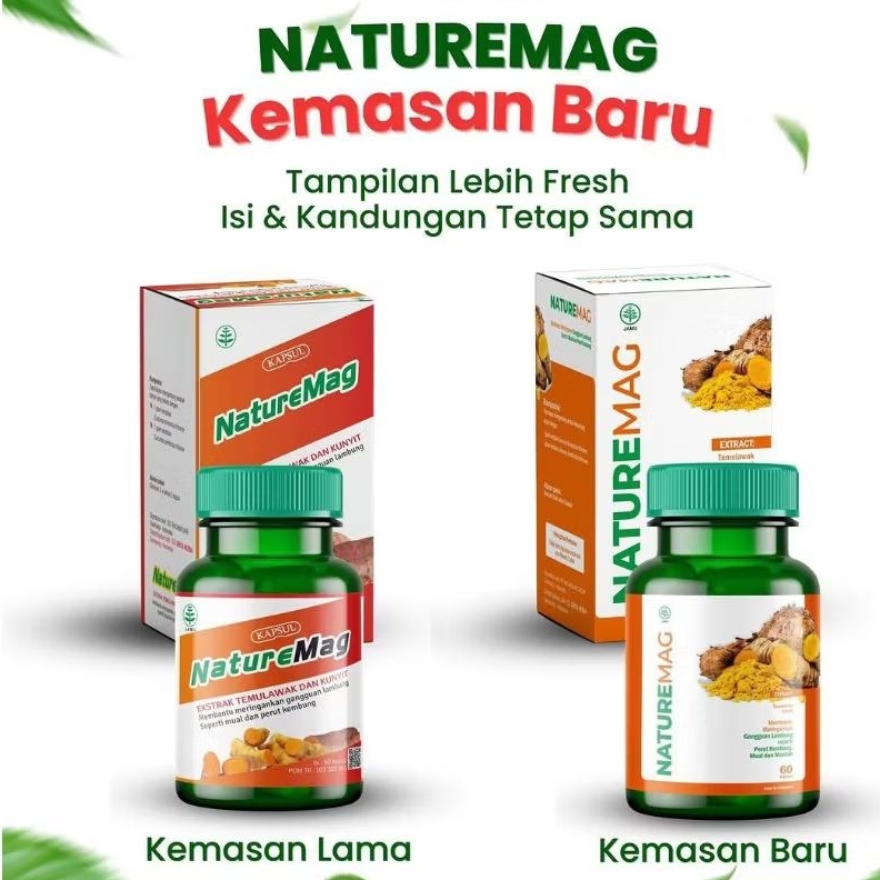 Jual NatureMag 60 kapsul Obat Maag/ Obat Magh / Obat Asam lambung ...