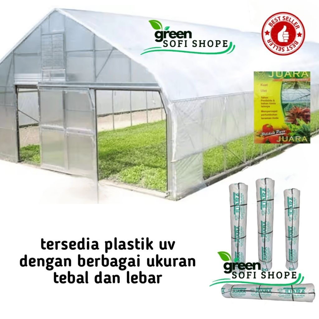 Jual Plastik UV juara 3 4 5 6m ORIGINAL dengan berbagai varian lebar ...