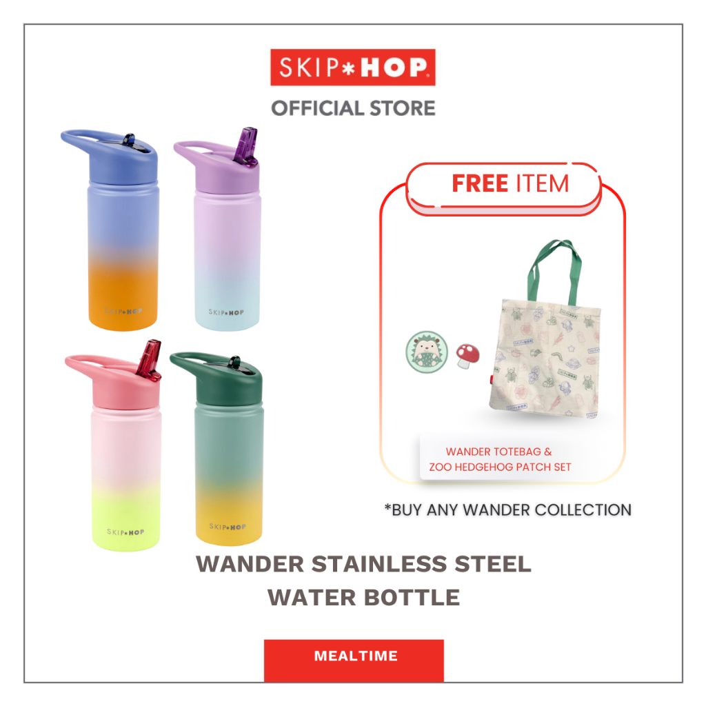 Jual Skip Hop Wander Stainless Steel Water Bottle | Botol Minum Anak ...
