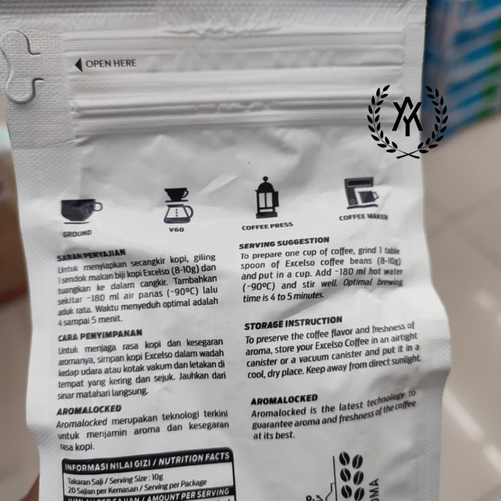 Jual Kopi Biji Excelso Arabica Gold 200g- Kopi Bean Excelso - EXCELSO ...