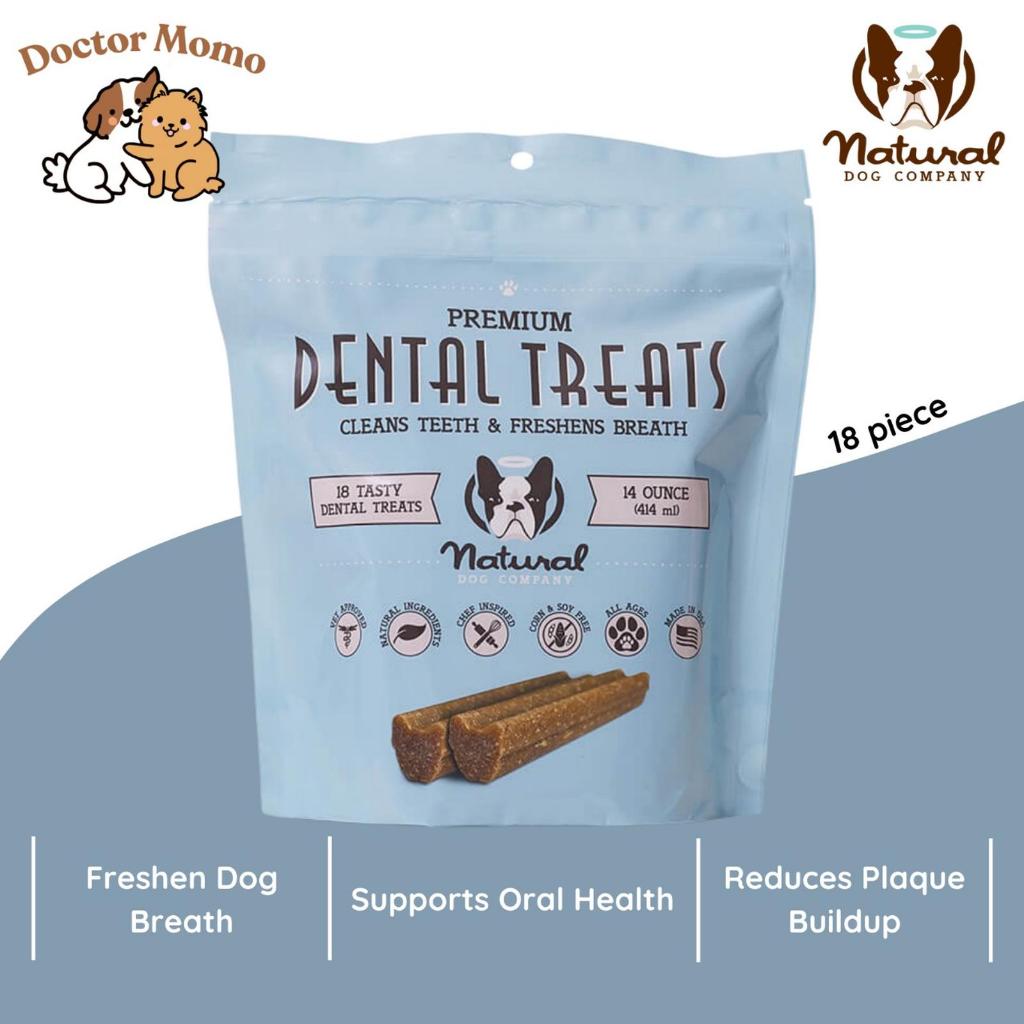 Jual Natural Dog Company Premium Dental Treats Plaque Tartar Permen ...