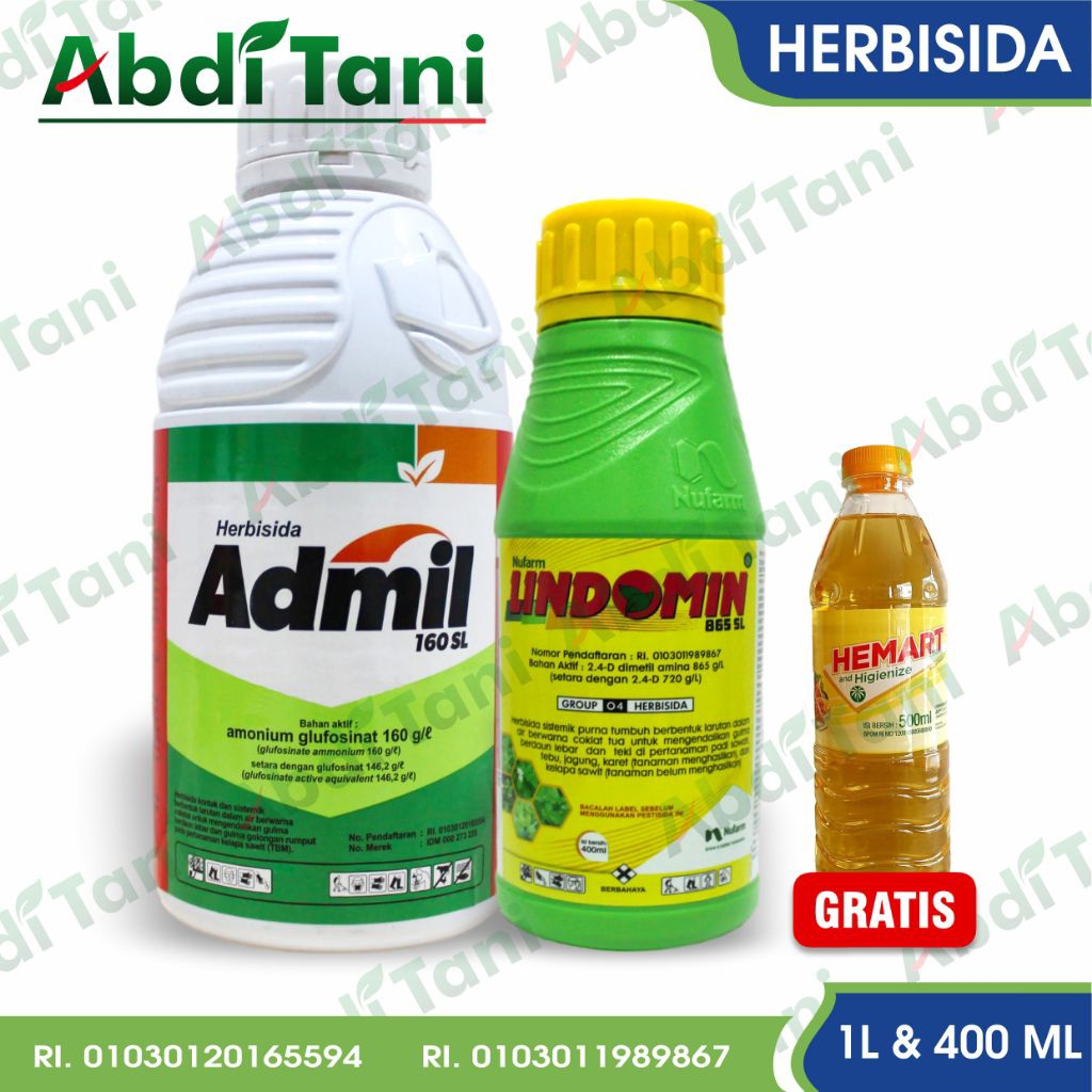 Jual Bundling Super Hemat Herbisida Admil 1L+Lindomin 400ml untuk ...