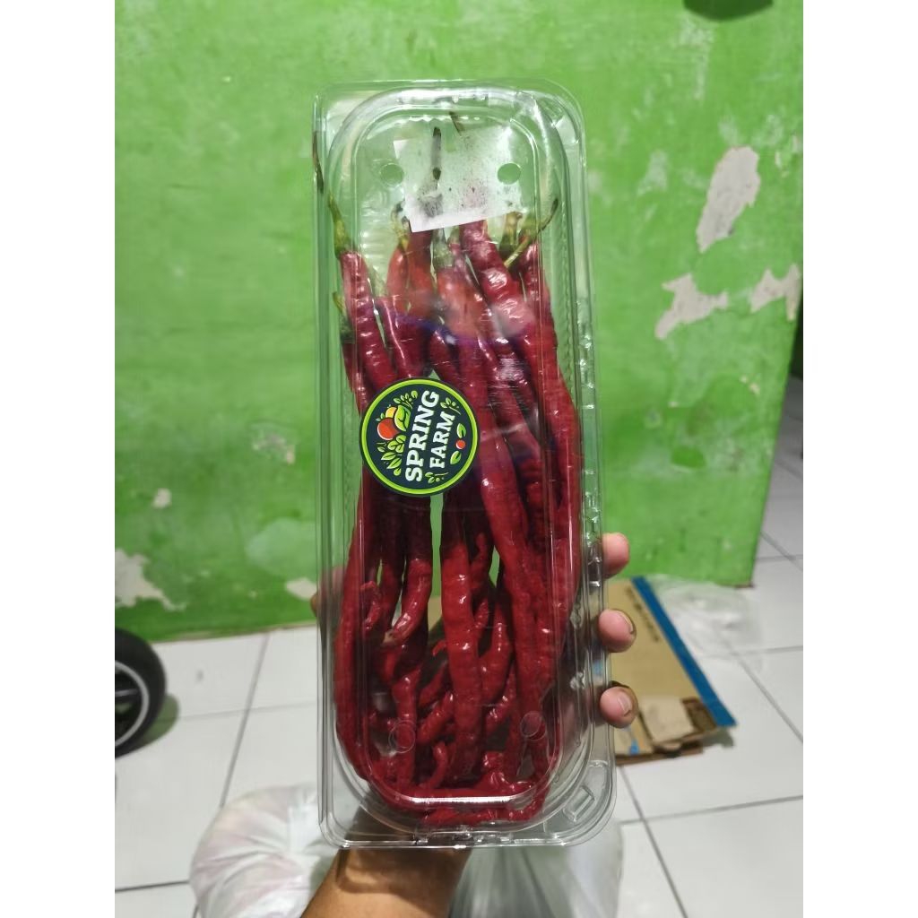 Jual Cabe merah keriting spring farm cabe keriting jumbo red gift pack ...